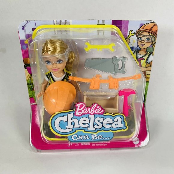 Mattel | Toys | Barbie Chelsea Can Be Anything Construction Worker Doll ...